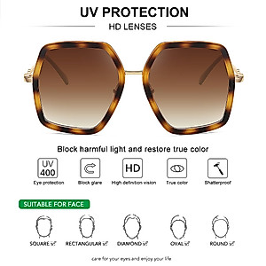 WOWSUN Oversized Big Fashion Sunglasses for Women Irregular Large Shades UV Protection
