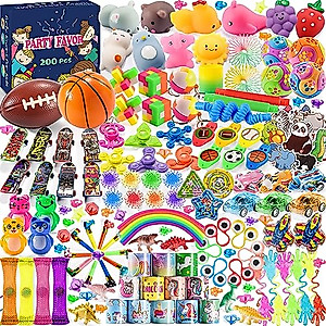 Yutin 200 PCS Party Favor for Kids 4-8, Pinata Stuffers, Prize Box Toys for Kids Classroom Rewards, Small Bulk Toys for Birthday Goodie Bags Fillers, Party Gift Bag Toys for 8-12 3-5