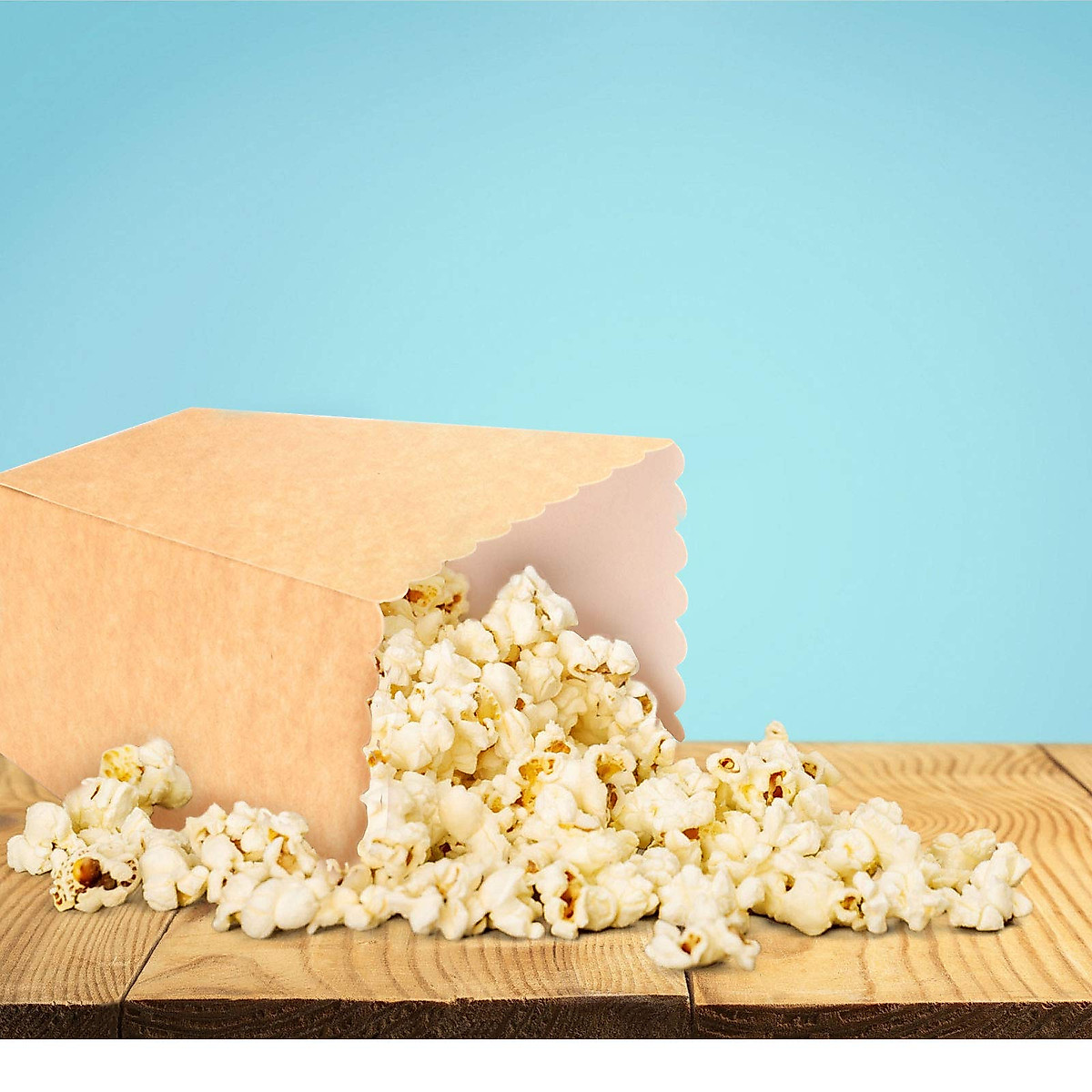 HOZEON 50 PCS 20 Ounces Paper Popcorn Boxes, Reusable Popcorn Containers for Party Movie Nights Theatre Themed Cinema Birthdays