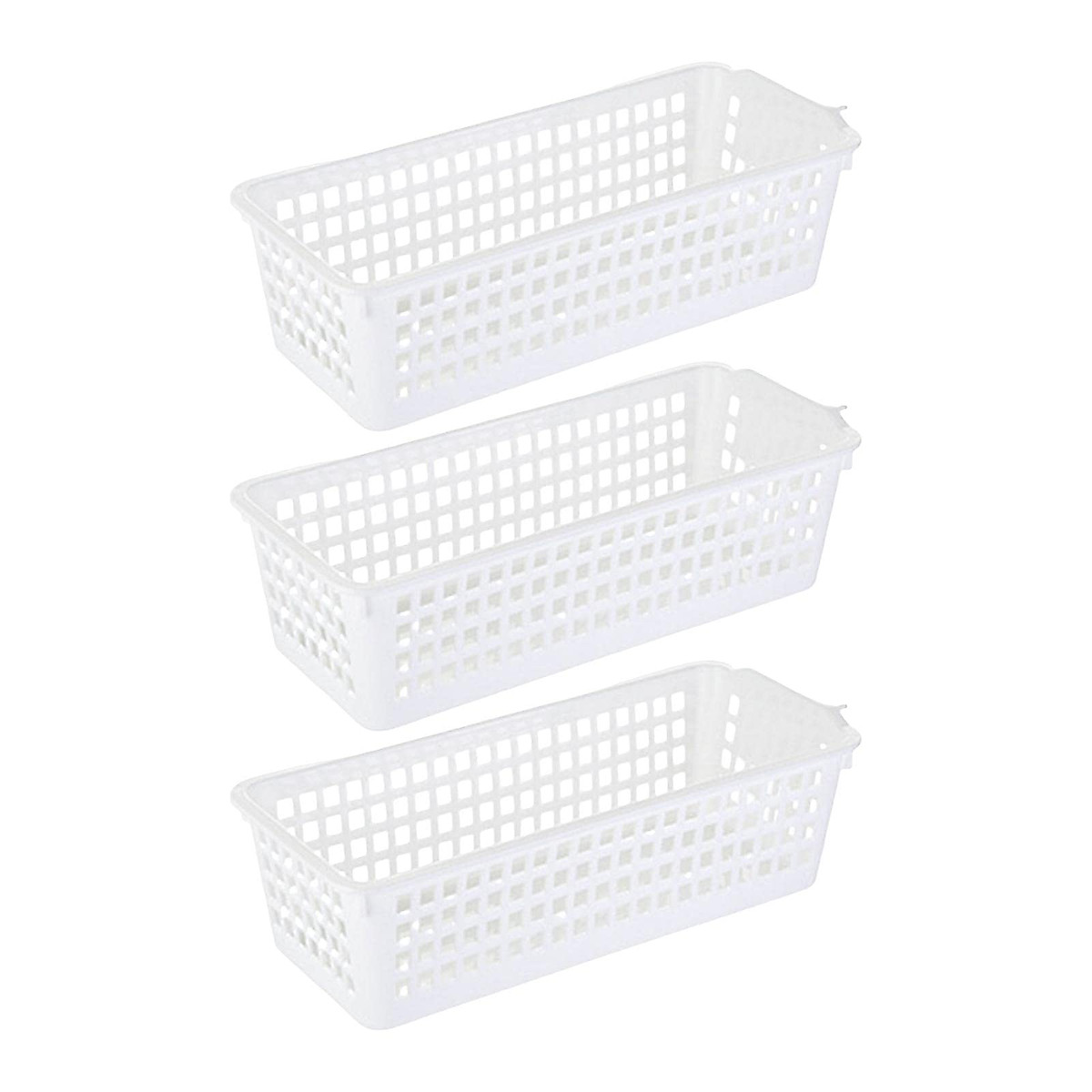 IEUDNS 3 Pieces Storage Basket, Food Serving Box, Jewelry Box Desktop Storage Tray for Living Room, Shelves, Laundry, Toy, S