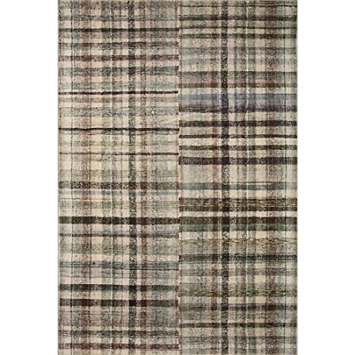 Loloi Chris Loves Julia Humphrey Collection HUM-03 Forest/Multi 7'-3'' x 9'-3'' .38" Pile Height, Area Rug feat. CloudPile