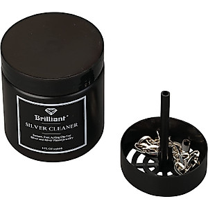 Brilliant Silver Dip Cleaner, Black 8 Oz