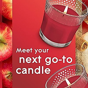 Glade Candle Jar, Air Freshener, Apple Cinnamon, 3.4 Oz, 2 Count