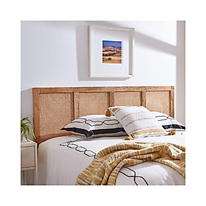 SAFAVIEH Home Collection Vienna Natural Cane King Headboard Platform