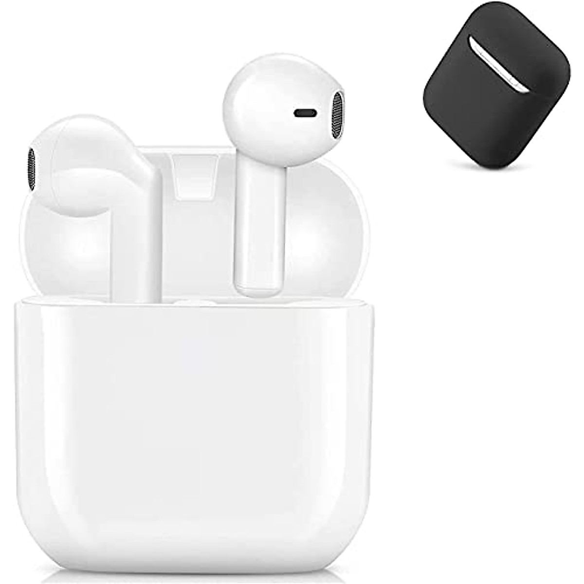 QW True Wireless Earbuds, Bluetooth 5.0 Wireless Headphones with Charging Case in-Ear TWS Earphones Hi-Fi Stereo Sound Headset for Workout Running Travel AirBuds