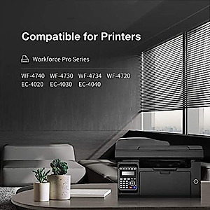 LEMERO Remanufactured Ink Cartridges Replacement for Epson 802XL 802 T802XL T802 to use with Workforce Pro WF-4740 WF-4730 WF-4734 WF-4720 EC-4020 EC-4030 Printer (Black, 2-Pack)