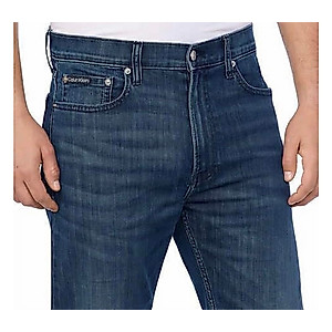 Calvin Klein Men's Slim Straight Jean (as1, Waist_Inseam, Numeric_36, Numeric_30, Secaucus HS)