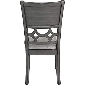 New Classic Furniture Mitchell 5-Piece Dining Set with 1 Table and 4 Chairs, Gray