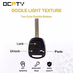 OCPTY 1X Flip Key Entry Remote Control Entry Remote Key Fob Transponder Ignition Key fit for 01 02 03 04 05 06 for L uxus LS430 ES330 HYQ12BBT 89785-50031