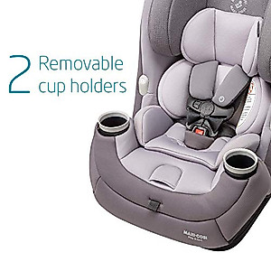 Maxi-Cosi Pria All-in-One Convertible Car Seat, rear-facing, from 4-40 pounds; forward-facing to 65 pounds; and up to 100 pounds in booster mode, Silver Charm