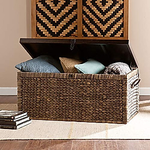 SEI Furniture Storage Trunk, Blackwashed, Espresso