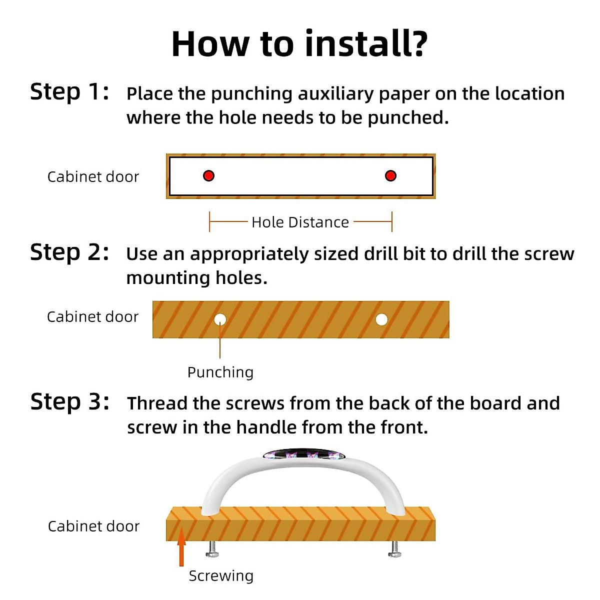 RODAILYCAY Cat 4 Packs Kitchen Drawer Pulls, Crystal Glass Cabinet Handles Pulls, Cupboard Door Knobs, Kitchen Hardware Pulls for Dresser Drawers