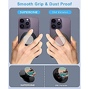 SUPERONE Magnetic Base for P-Socket for MagSafe,【Smoother & Stronger】, Enjoy The DIY for Socket【Base Only】 Super Slim, Remove and Reposition, Fit for iPhone 15 14 13 12 Pro/Max/Plus/Mini