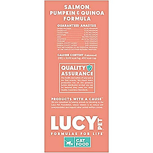 Lucy Pet Cat Salmon, Pumpkin, & Quinoa 10lb