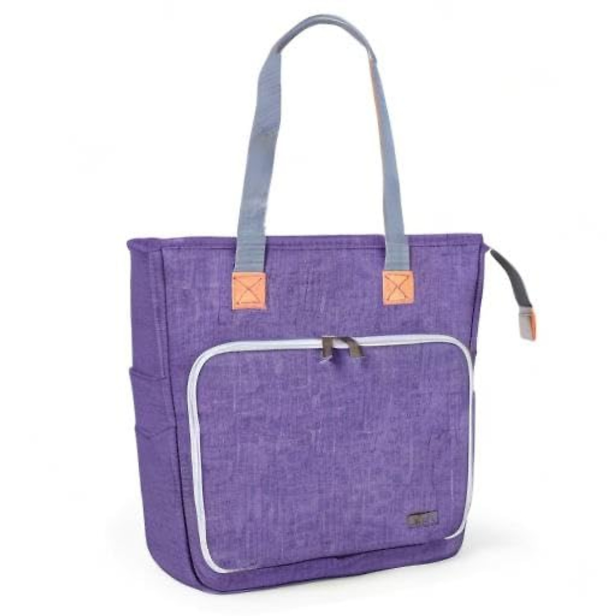 Luxja Knitting Tote Bag, Yarn Storage Bag for Carrying Projects, Knitting Needles, Crochet Hooks and Other Accessories, Purple