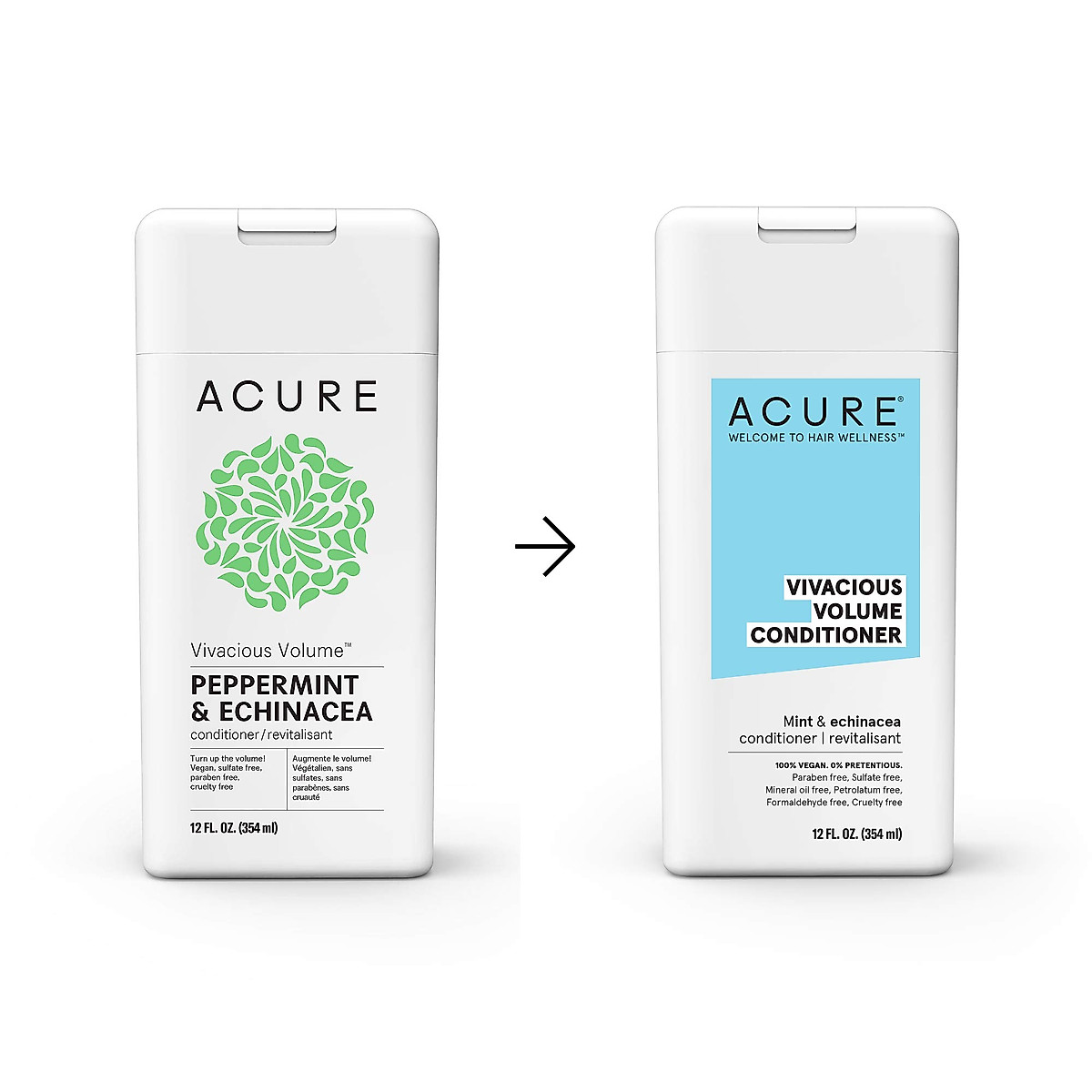 ACURE Vivacious Volume Conditioner - Mint & Echinacea | 100% Vegan | Performance Driven Hair Care | Increases Volume, Boosts Fine & Limp Strands | 12 Fl Oz