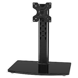 MOUNT PRO Single Monitor Stand Fits Max 32 inch Computer Screen, Free-Standing Monitor Desk Stand, Monitor Mount with Height Adjustable, Swivel, Tilt, Rotation, VESA Monitor Stand 100x100