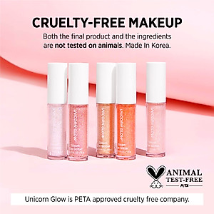 UNICORN GLOW Gleam Eye Glitter 01 Mirror, Liquid Glitter Eyeshadow for High Impact Glam Looks 0.14 oz. / 4 g Made in Korea