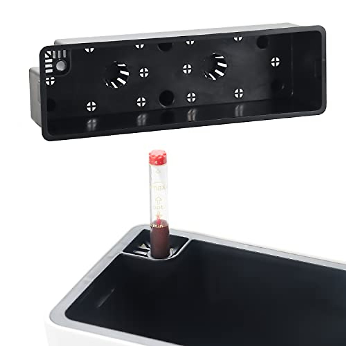 GardenBasix Elongated Self Watering Planter Pots Window Box 5.5 x 16 inch with Coconut Coir Soil Indoor Home Garden Modern Decorative Planter Pot for All House Plants Flowers Herbs 1, White 5.5" x16”