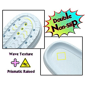 House Slippers For Women & Men - Cloud Slippers Non Slip Pillow Shower Slides Open Toe Comfy Quick Drying Bathroom Sandals For Spa Pool Gym Beach Indoor and Outdoor Sky Blue 4041