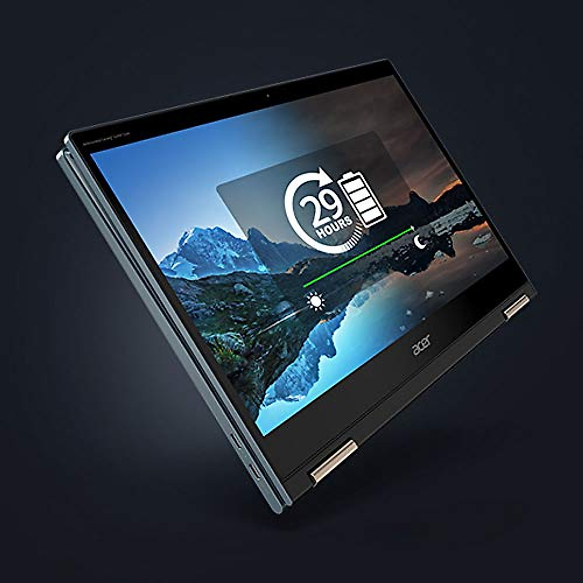 Acer Spin 7, 14" FHD Touch Display, Qualcomm Snapdragon 8cx Gen 2 5G Compute Platform, 8GB LPDDR4X, 512GB Universal Flash Storage, 5G, 4G LTE, Wi-Fi, Backlit KB, FPR, Antimicrobial, SP714-61NA-S1QA