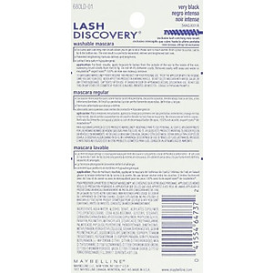 Maybelline New York Lash Discovery Mini-Brush Washable Mascara, Very Black, 0.16 fl. oz.