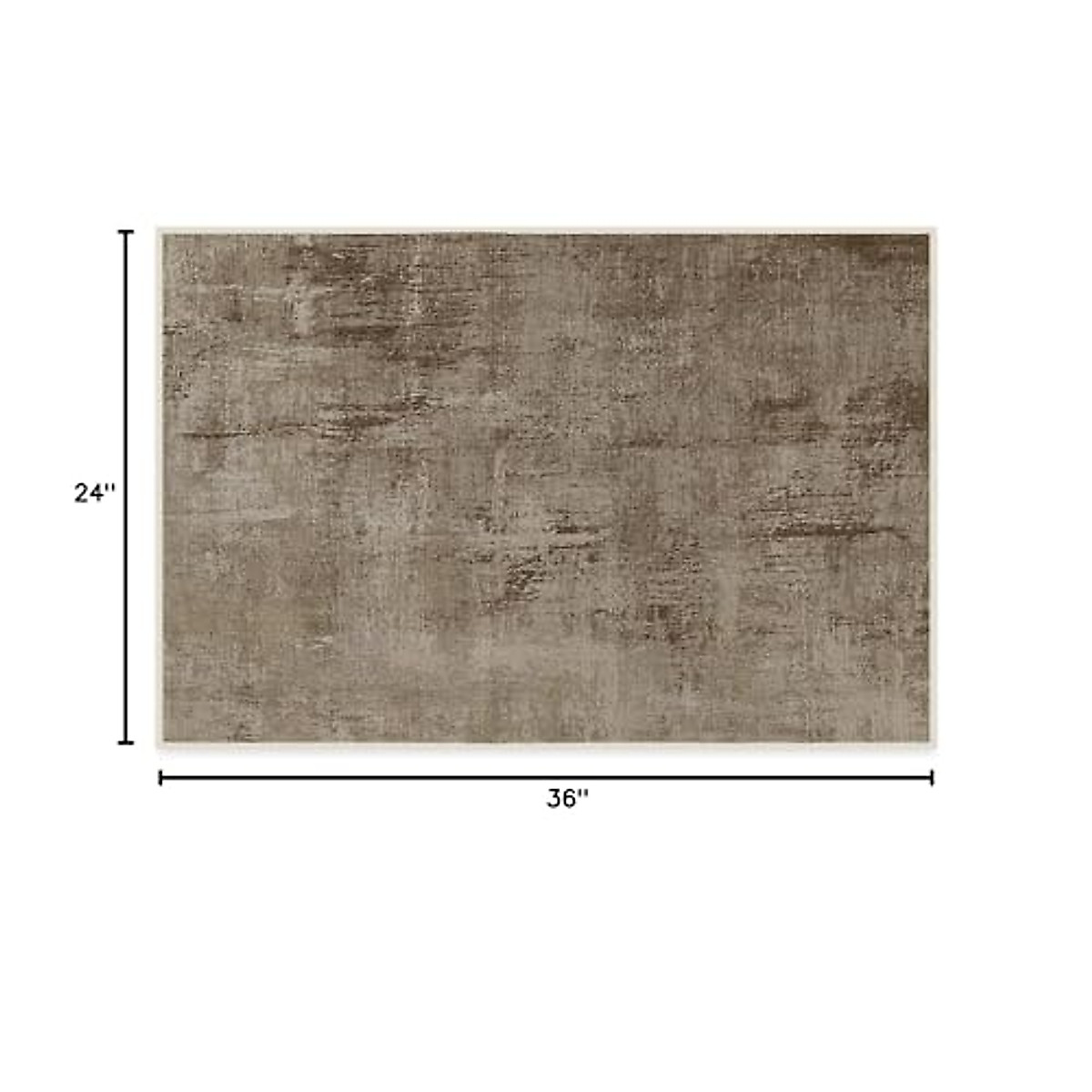 RUGGABLE Washable 2x3 Area Rug, Impasto Natural, Premium Modern Rugs for Living Room, Bedroom, Kitchen, Office, Classroom with Gripper Non Slip Pad