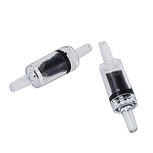 BornFeel Plastic One Way Non-Return Check Valves 16pcs Aquarium Air Pump Accessories for Fish Tank Air Line Tube Tubing Hose Pipe Fitting Clear