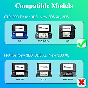 Uwayor CTR-003 Battery Compatible with 2DS 3DS New 2DS XL Game Console, 1300 mAh 3.7V with Tool Kit (Not for New 3DS and 3DS XL)