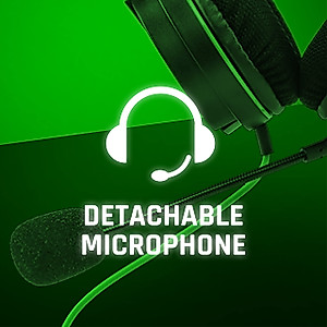 Snakebyte Head Set X - On Ear Stereo Headset for Gaming Consoles with detachable Mic, Inline Control, Wired 3.5Mm Headphone for Use with PC, Laptop, Xbox One, Switch, PS4 - Xbox One