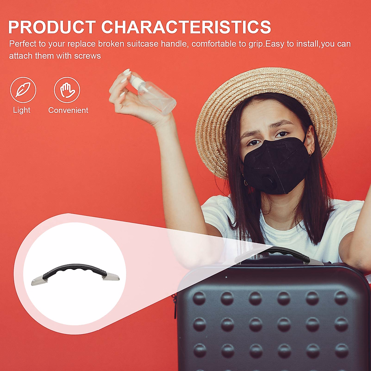 YARDWE 1pc Black Handbags Black Dressers Vanity Table Pull Flexible Handles Cupboard Door Handles Black Knobs Dresser Knobs Replacement Kayaking Accessories Wardrobe Telescopic