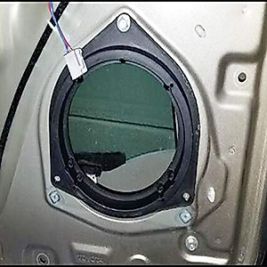 Orgrimmar 2 Pcs 6.5" Plastic Car Speaker Spacers Adapter Black Mounting Spacer Adaptor Ring for Toyota/Crown/Reiz/BYD F3