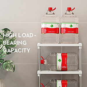 LEAIJIAFY White 3 Tier Bathroom Counter Organizer Standing Shelf with Plastic Mesh Trays and 13MM Metal Tubes,Shelving Unit Vanity Storage Organizer Rack Holder for Countertop,Kitchen,Cabinet