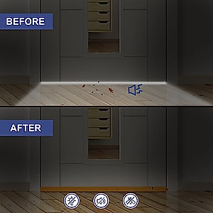 HADOR Door Draft Stopper Noise Blocker 36 Inches for Bottom of Door, Mustard Yellow Twin Triangular Under Door Draft Stopper Seal Gap Machine-Washable Air Blocker