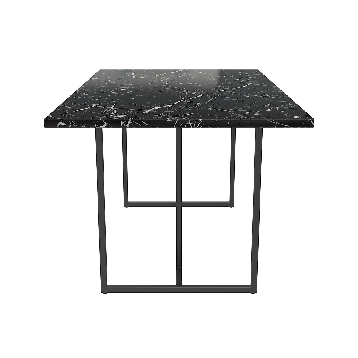 CosmoLiving by Cosmopolitan Astor Dining Table, Black, 64 in x 36 in x 30 in