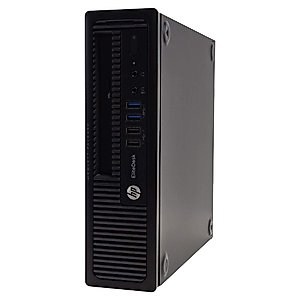 HP ELITEDESK 800 G1 Ultra-Slim High Performance Business Desktop Computer, Intel i5-4570s up to 3.6 GHz, 8GB DDR3 RAM, 256GB SSD, New Keyboard, Mouse, Wireless WiFi, Windows 10 Home 64 Bit (Renewed)