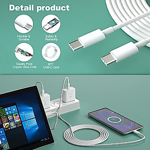 45W USB C Super Fast Charger for Samsung Galaxy S23 Ultra/S23/S23+/S22/S22 Ultra/S22+/Note 10/Note 20/S20/S21/S10, Galaxy Tab S7/S8,i Phone 15 Charger, PPS Wall Charger with 6FT Type C Cable