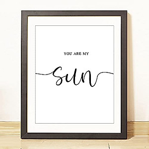 Set of 3 Prints, You Are My Sun My Moon And All of My Stars, Nursery Wall Art, Nursery Prints, Bedroom Print Set, Above Bed Print, Bedroom Quotes, Nursery Decor, UNFRAMED 11x14inch