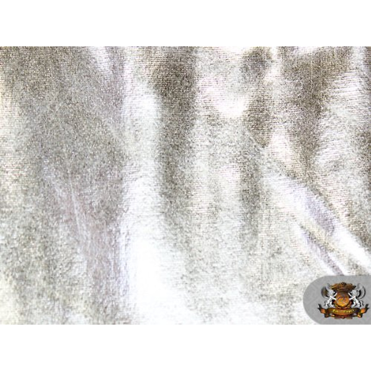 1 X Spandex Metallic Silver Fabric /60"/ Sold by The Yard