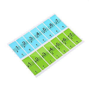 Removable Piano Stickers,Electronic Keyboard Note Keys Stickers Labels For 49/61 / 76/88 Key Keyboards For Kids And Beginners Learning Piano Or Keyboard (Multicolor) Keyboard Tasche Piano Keyb