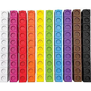 Teacher Created Resources Numbers and Shapes Connecting Cubes, Set of 100