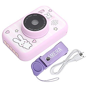 Video Camera, Children Digital Camera, Fast and Convenient Charging for Birthday Gifts for Boys for Girls(Pink)