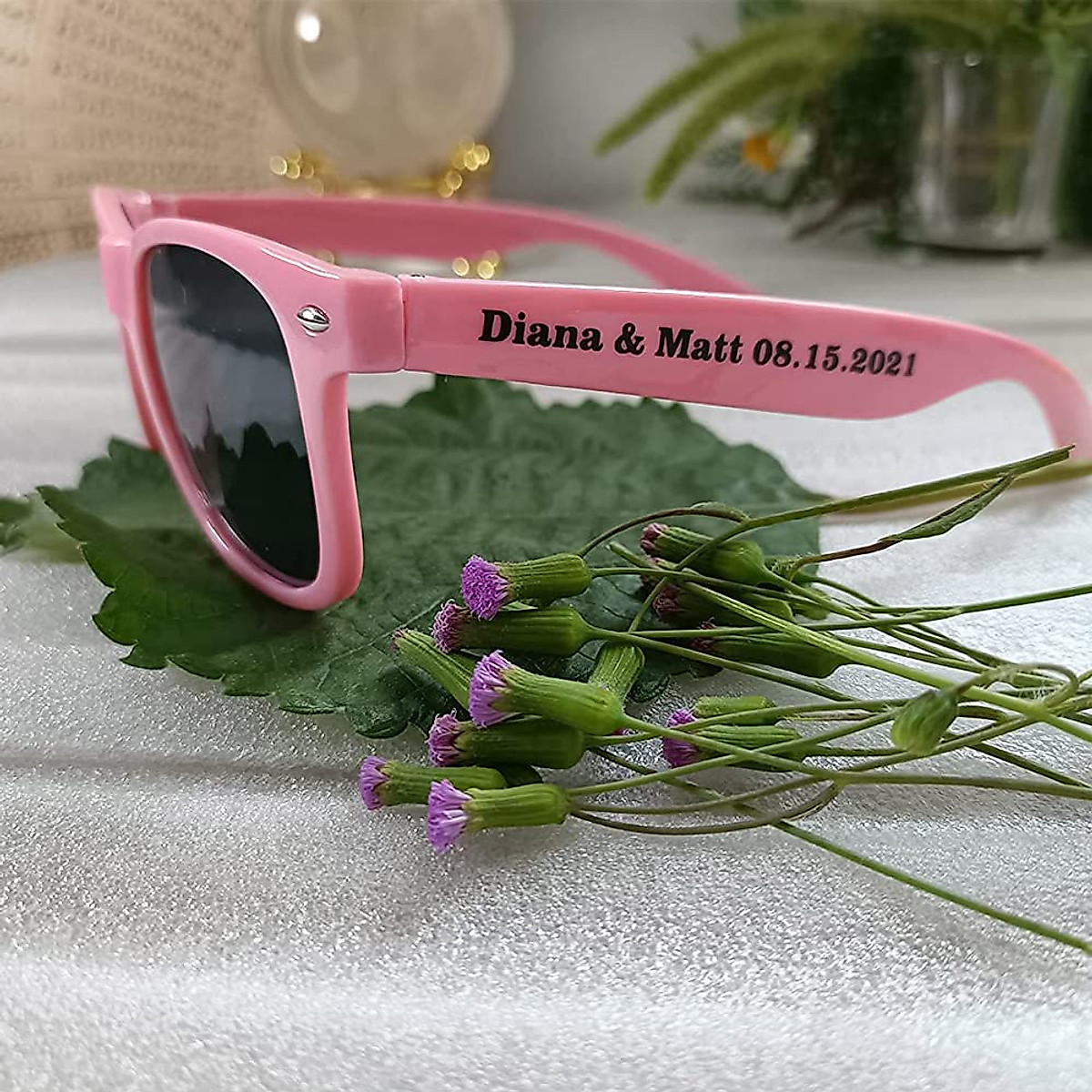 Personalized Bulk Destination Wedding Party Sunglasses Favor Gifts Bridal Supplies,Bachelor Party Sunglasses Gifts Sets,Custom Engraved Groomsman Bridesmaid Team Sunglasses Gifts (20PC, Mixed)
