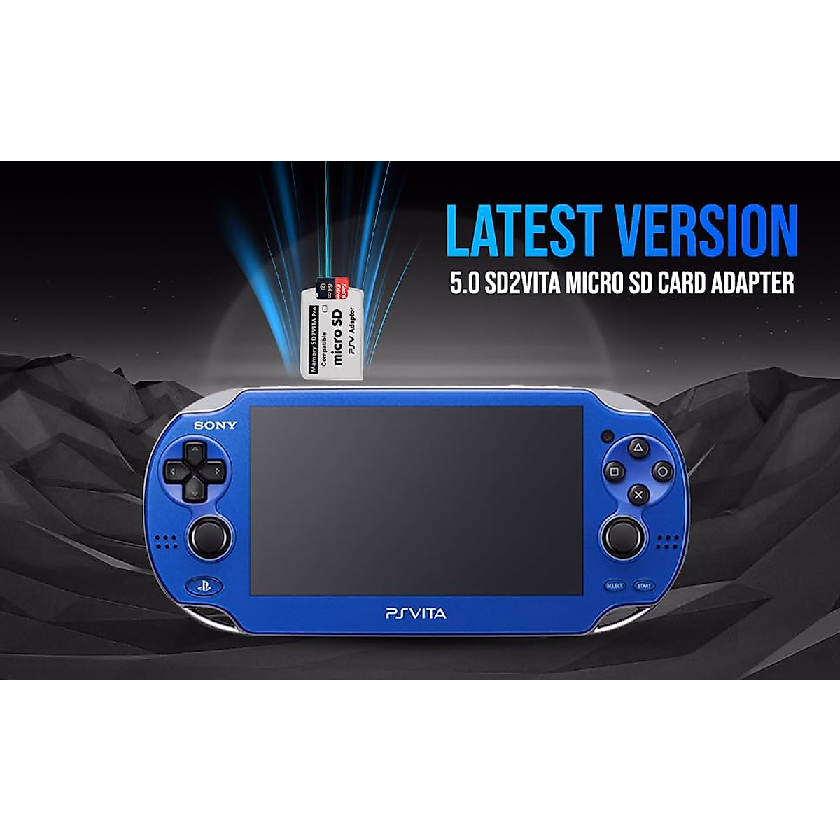 Gamer Gear SD2Vita 6.0 Memory Card Adapter, PS Vita PSVSD Micro SD Adapter PSV 1000/2000 PSTV FW 3.65 HENkaku Enso System, White, 001494