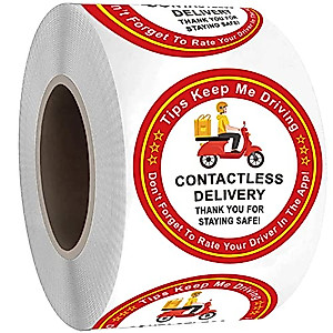 Food Delivery Tamper Evident Stickers 5 Star Review Delivery Labels for Food Seal 2 Inch Thank for Your Order Tamper Evident Sealed Freshness Labels 250 Pcs Take Out and Food Delivery Sticker