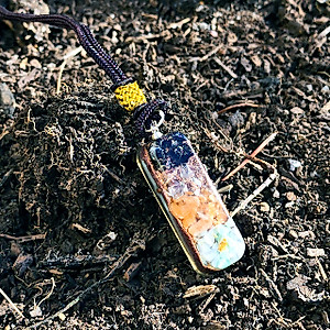 Healing & Cleansing Set - Portable Orgonite Crystal Mini Pyramids of Crystal quartz, Black Obsidian, Chrysoprase, Orange Calcite to feel energized, balanced, grounded, calm and centered