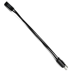 DGZZI 2 Pins Single Female to Dual Male Black Jumper for PC Motherboard Power Light-Emitting Diode Switch Reset HDD Hard Drive 4PCS
