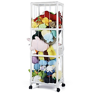 MIDOGAT Large Stuffed Animal Storage Zoo, Stuffed Animal Holder, Stuffed Animal Storage for Playroom, Bedroom, Nursery(Large)