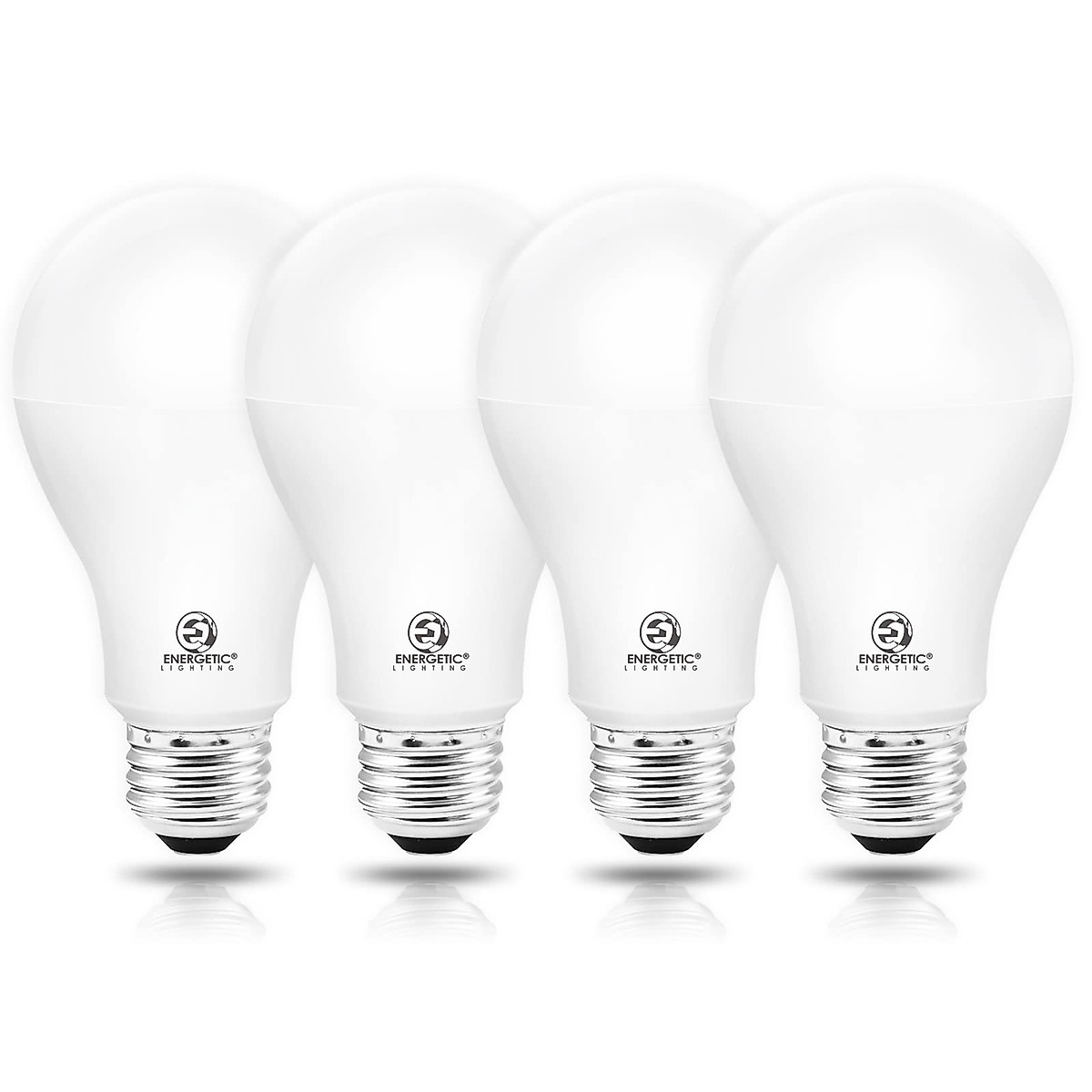Energetic LED Bulbs 150 Watt Equivalent, 2600LM Super Bright Light Bulbs, Daylight 5000K, Dimmable A21 LED Bulb, E26 Standard Base, UL Listed, Damp Rated, 4 Pack