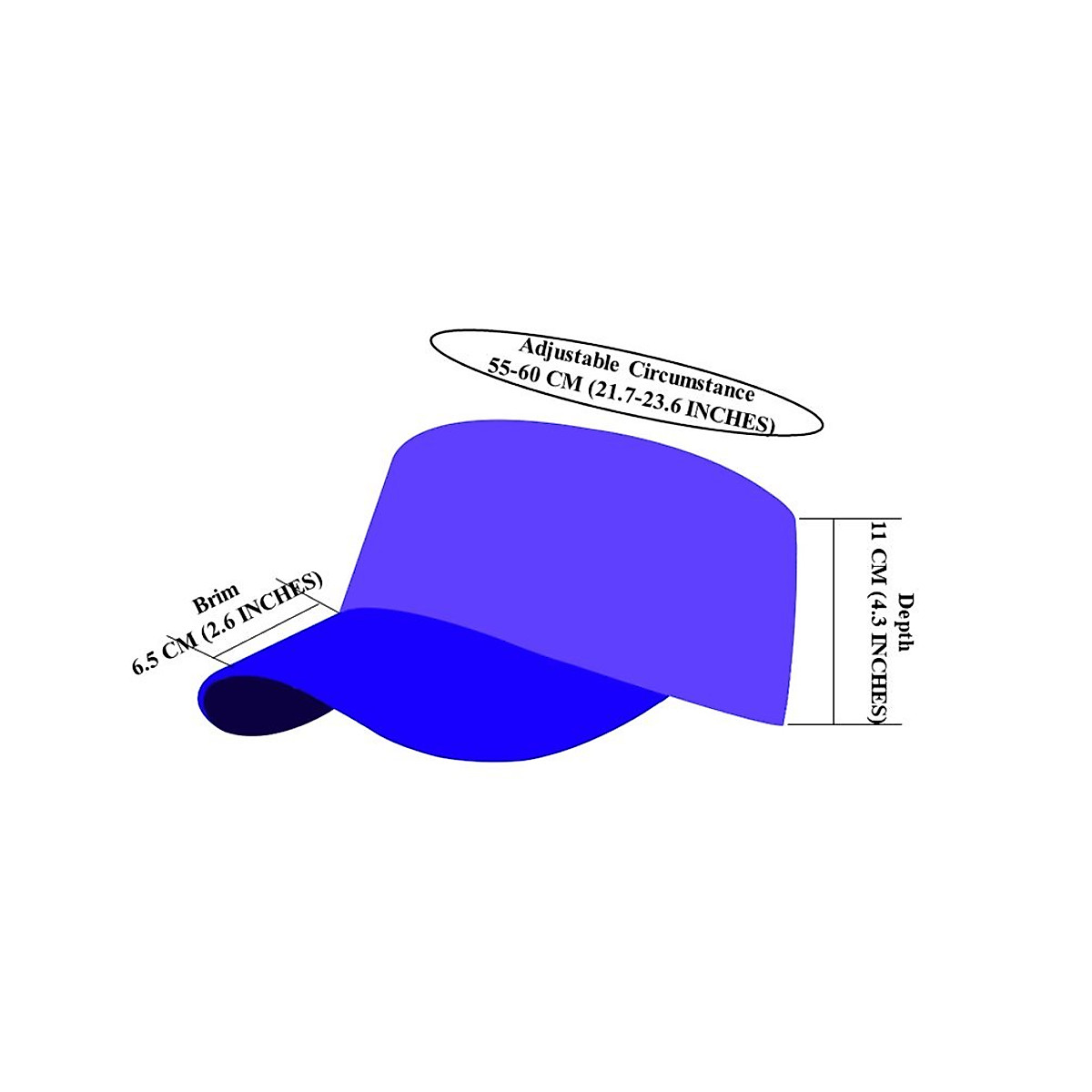 ChezAbbey Military Flat Top Cap Army Cadet Cotton Adjustable Hat Unisex Basic Quick Dry Baseball Hat for Men Women